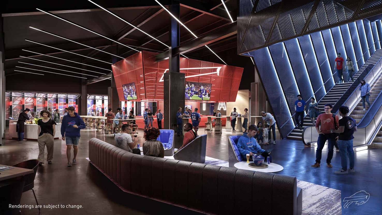 Photos: A first look at renderings of the Bills' clubs and lounges at ...