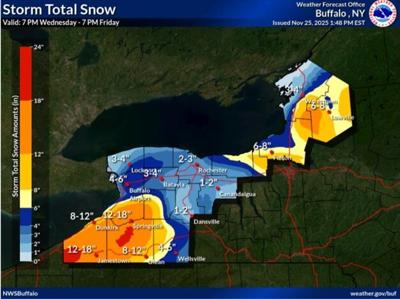 Buffalo area will get lake-effect snow through Thanksgiving