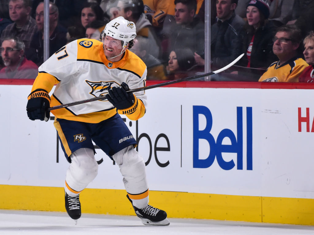 Preds' Hartnell on Antipin hit: 'I wasn't head-hunting'