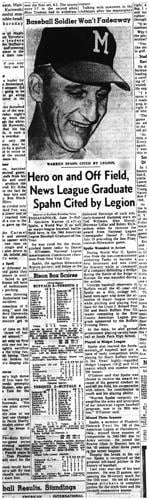 June 5, 1964: Buffalo’s Warren Spahn is a ball hero and a war hero