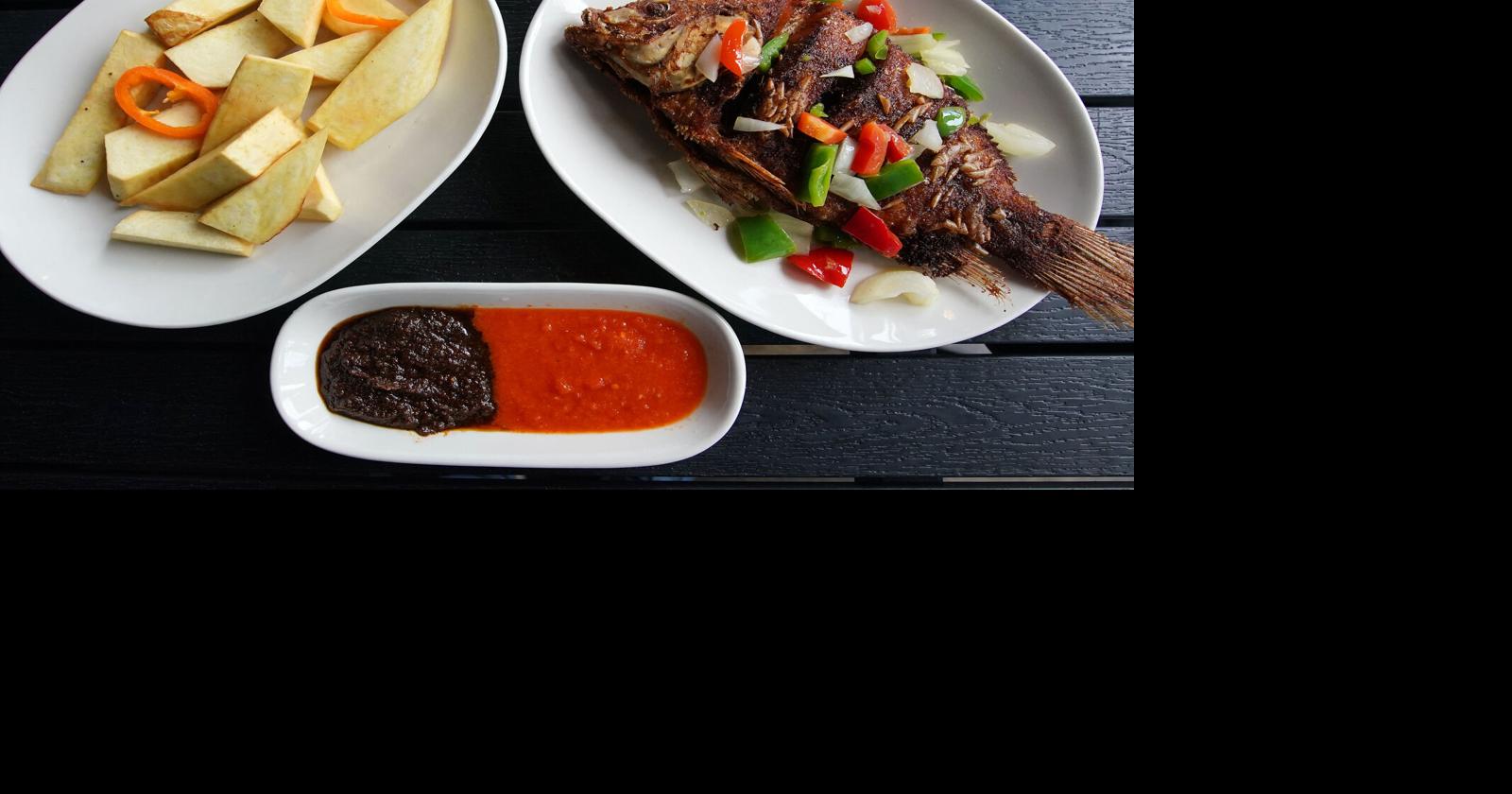 Fried Yam and Tilapia