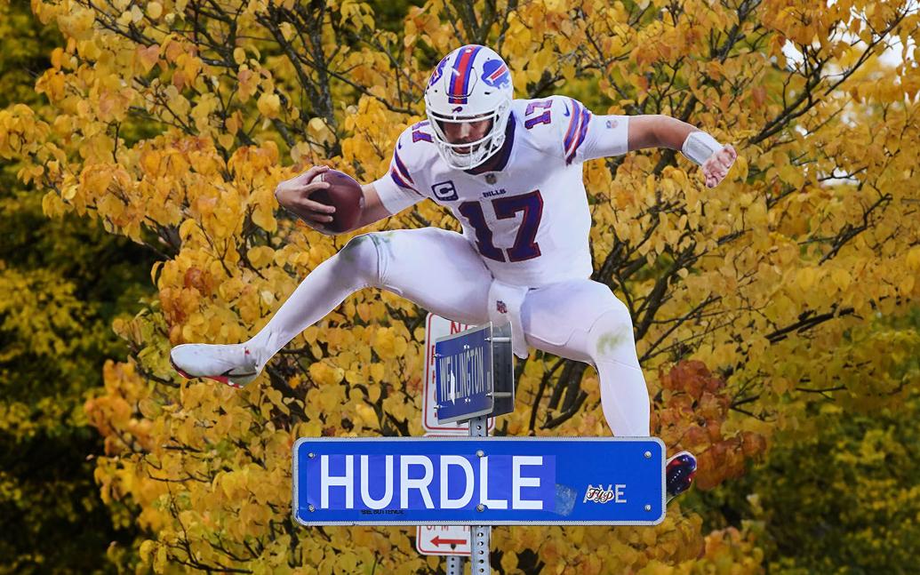Erik Brady: Philip Burke, the Josh Allen of artists, captures leaping ...