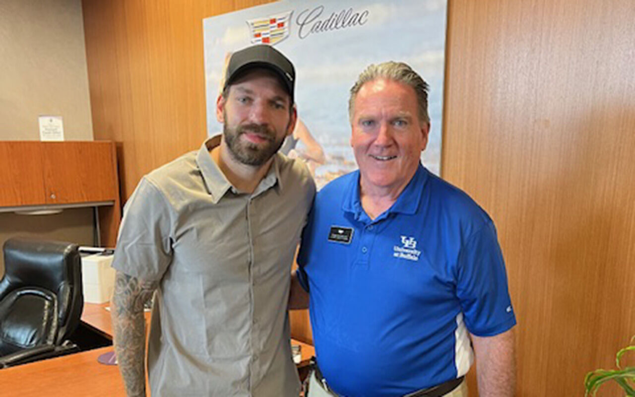 Tom Kanaley Sr. is a Buffalo Bills fan in Tampa clothing