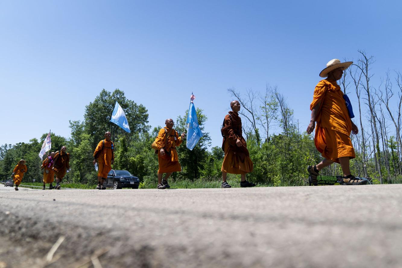 Photos: Seneca Nation welcomes monks walking for peace