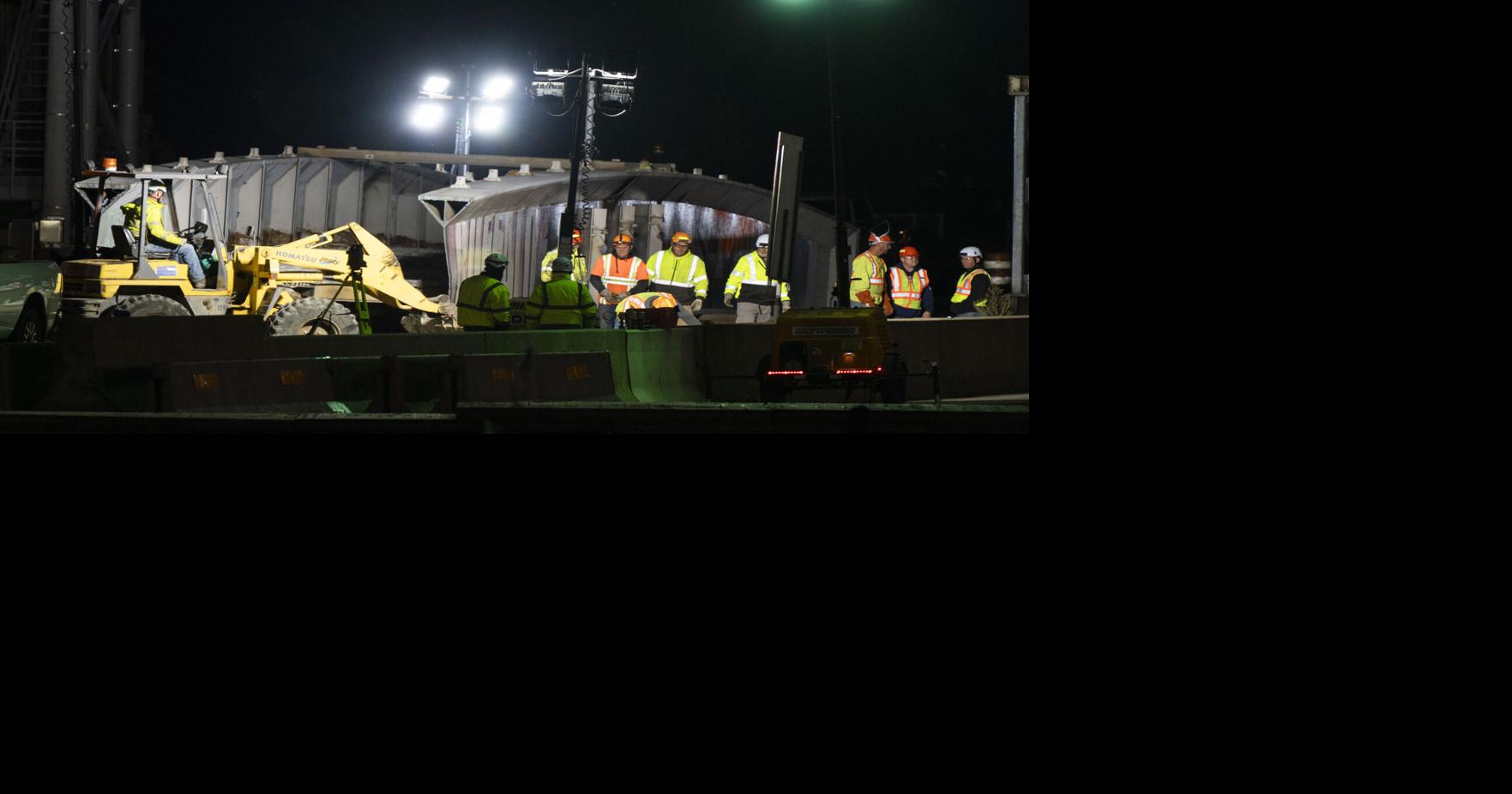 Photos: Crews install new Ralph Wilson pedestrian bridge over I-190