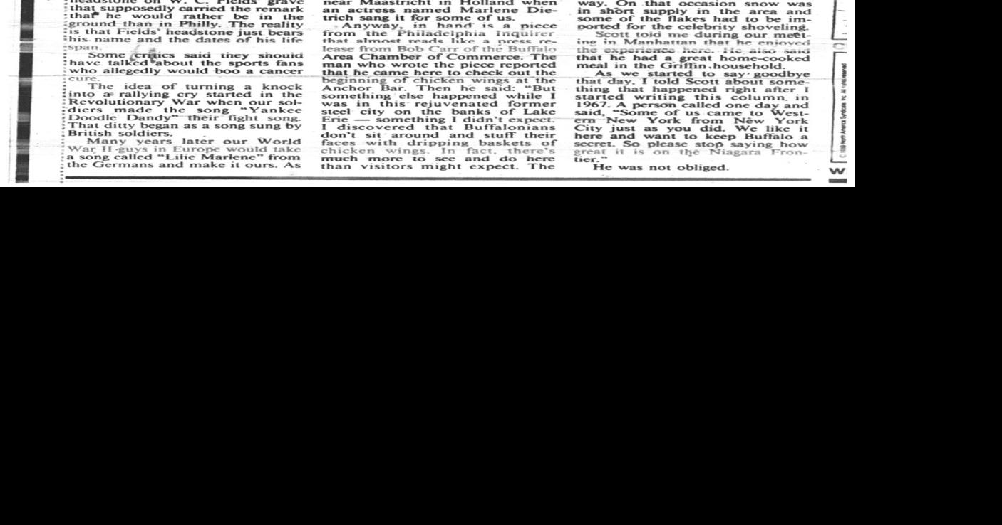 Dec. 5, 1989: Bob Curran on Willard Scott's visit to Mayor Griffin's house