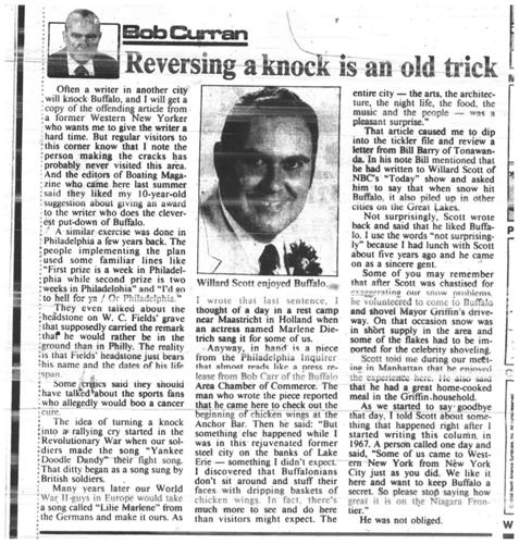 Dec. 5, 1989: Bob Curran on Willard Scott's visit to Mayor Griffin's house