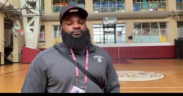 Micah Harris, new head football coach at Hutch Tech