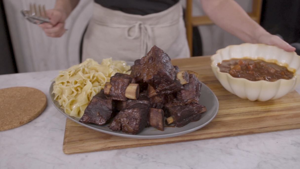 These wine-braised, bone-in beef short ribs are sure to make your mouth ...