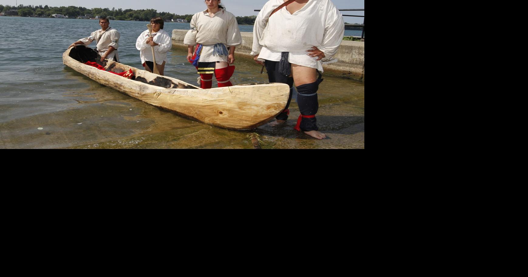 Native American tradition of the dugout canoe recreated at Old Fort Niagara