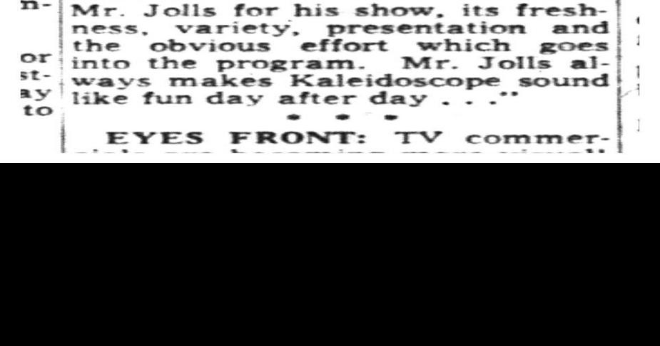 July 14, 1964: Tom Jolls makes his show 'sound like fun day after day'