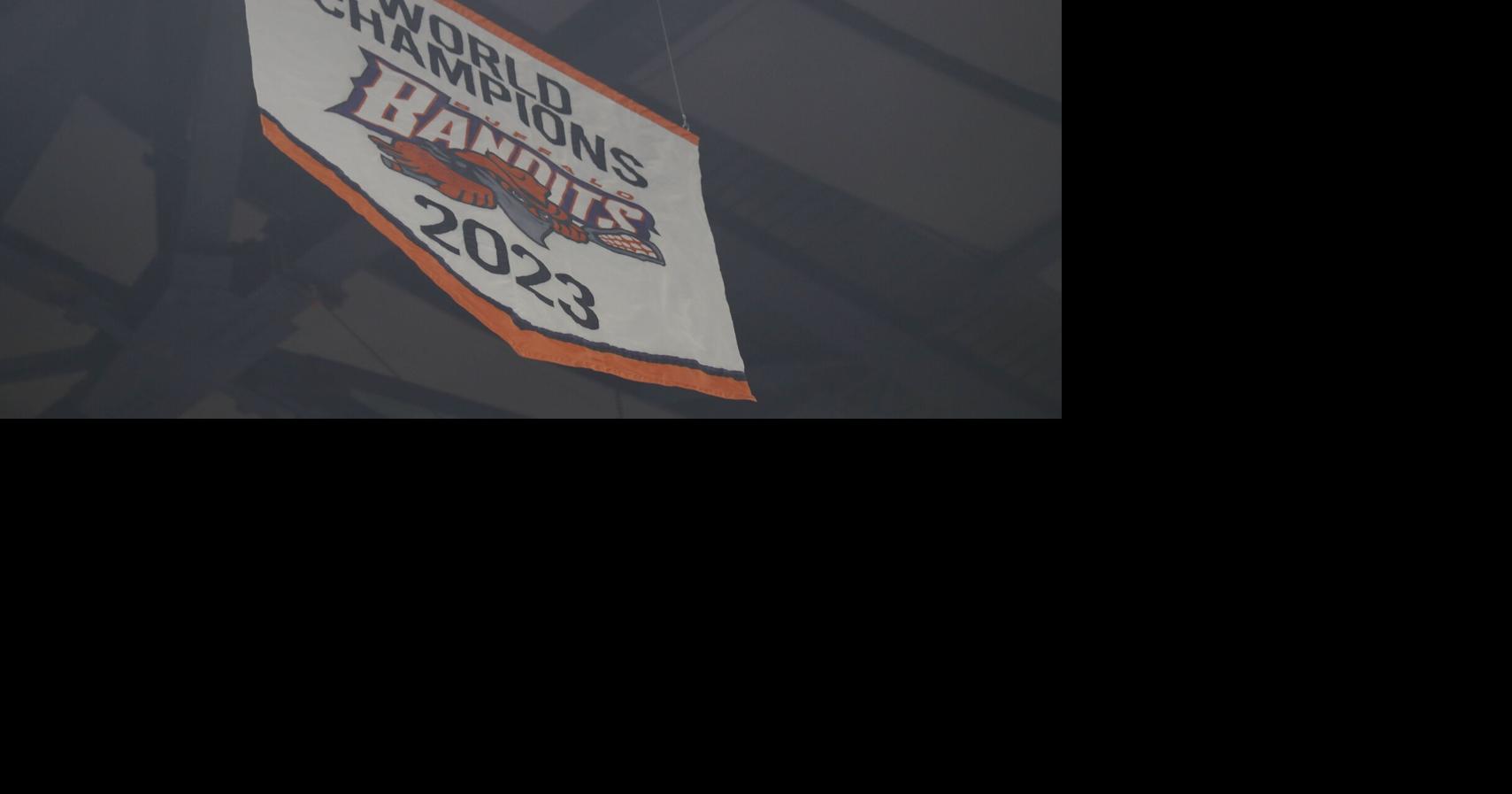 Photos: Buffalo Bandits raise championship banner before game against ...