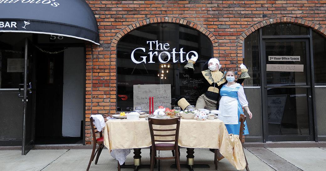 Grotto restaurant downtown offers takeout – with a side of entertainment