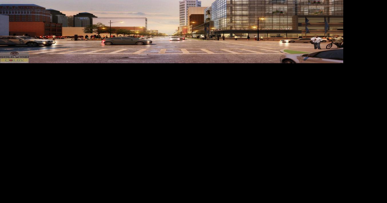 Gold Wynn glass tower-Mohawk Ramp