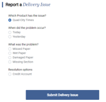 How can I report an issue with the delivery of my newspaper?