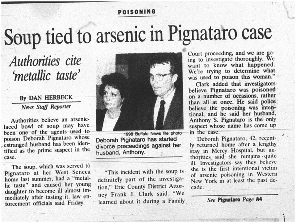 Nov. 27, 1999: Pignataro accused of serving arsenic-laced soup
