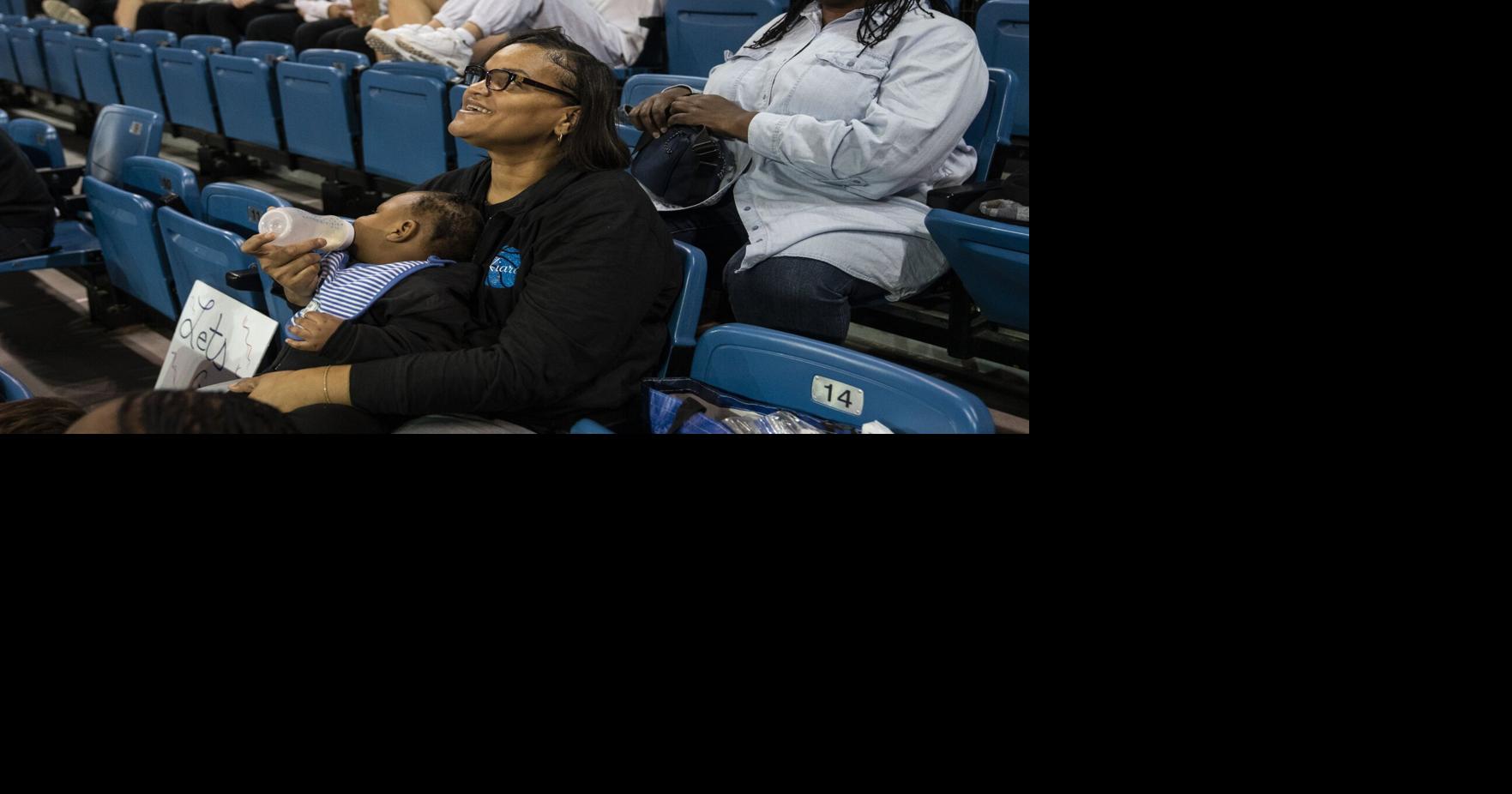 In the stands with Grandma