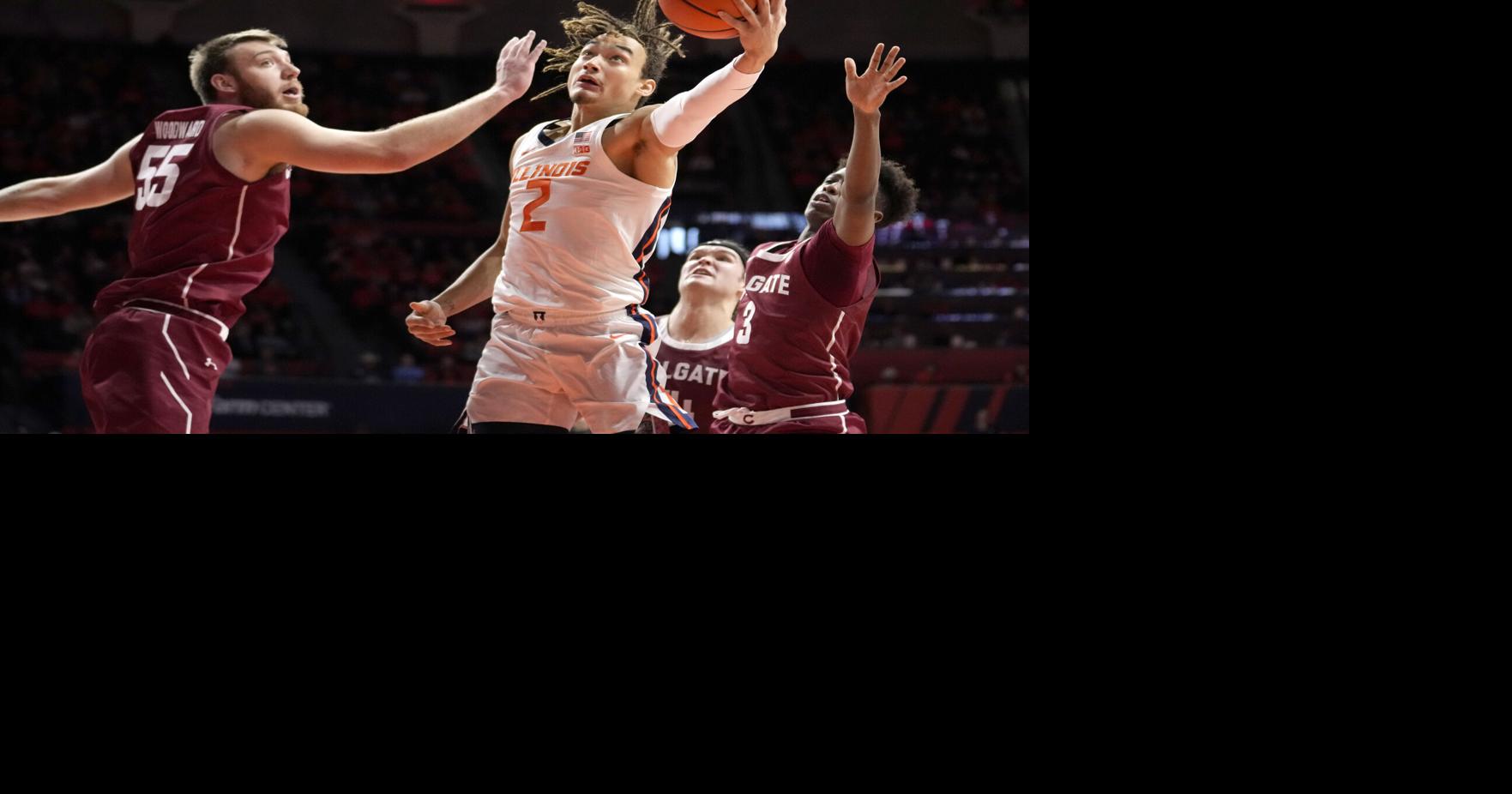 No. 16 Illinois leads wire-to-wire, tops Colgate