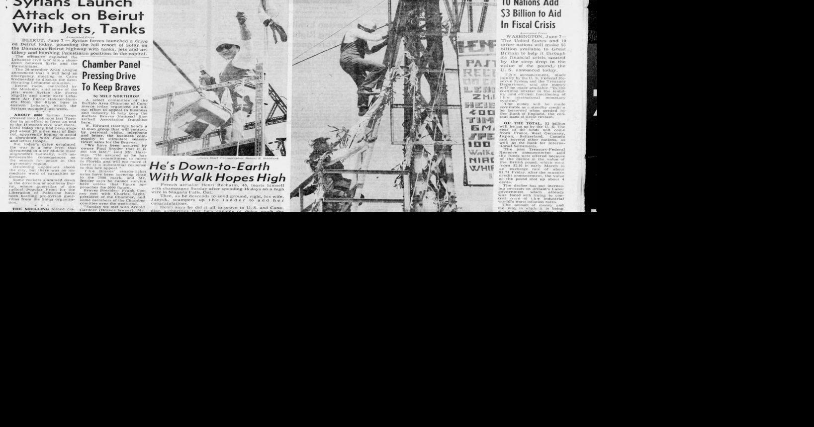Buffalo News stories from June 7, 1976