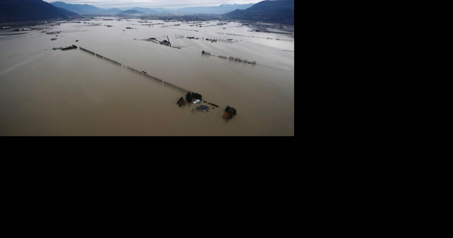 Atmospheric river turns old lake bed back into a lake in Canada