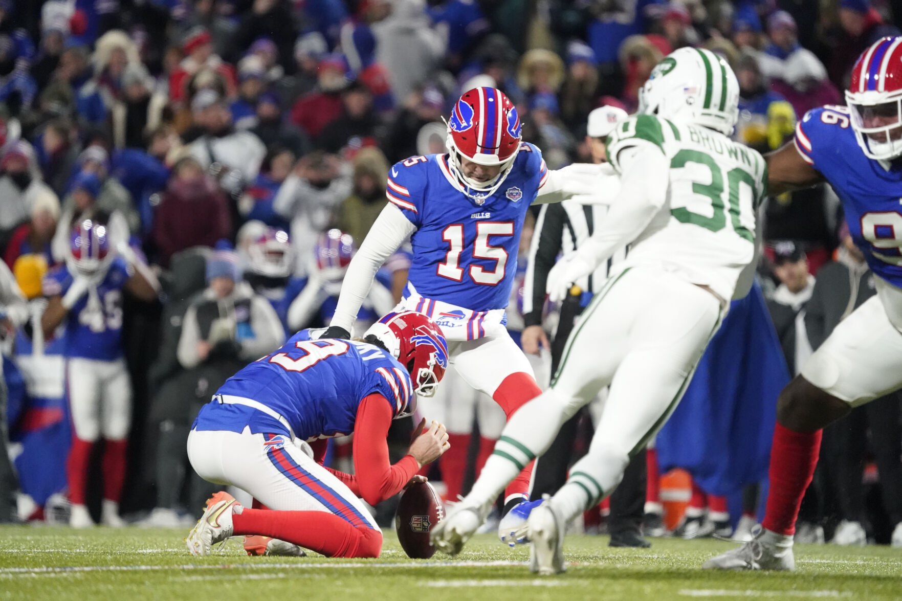 Bills preparing contingency plan in case kicker Matt Prater can't face ...