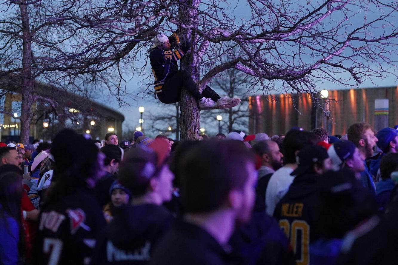 Photos: Buffalo Sabres fans pack Canalside for Game 2 viewing party