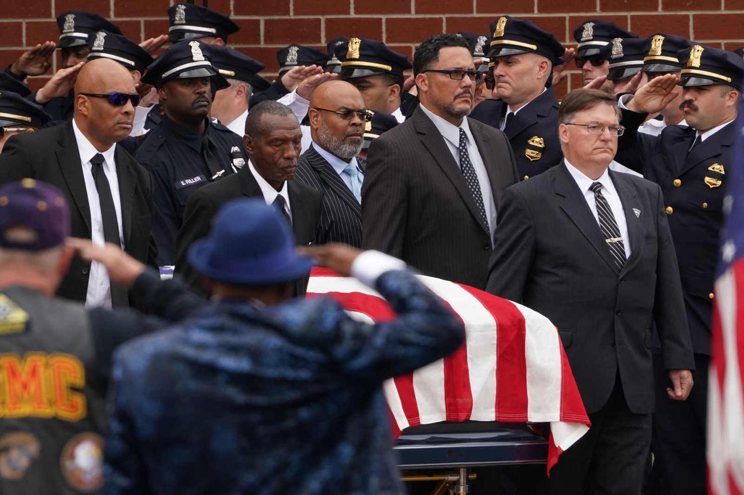 Photos: A hero's farewell for Aaron Salter Jr.
