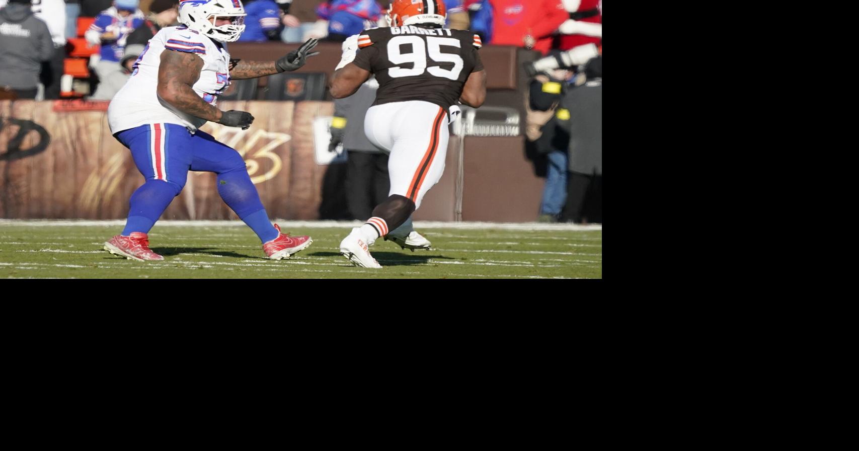 Dion Dawkins did admirable job against Myles Garrett