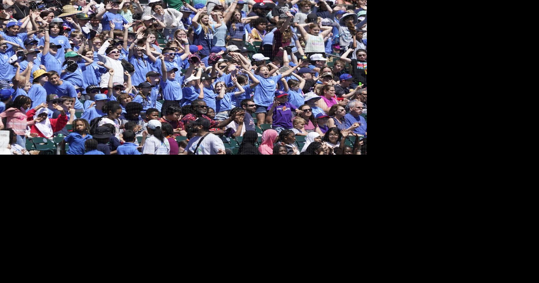 Once a season, Kids Day has different vibe in Sahlen Field