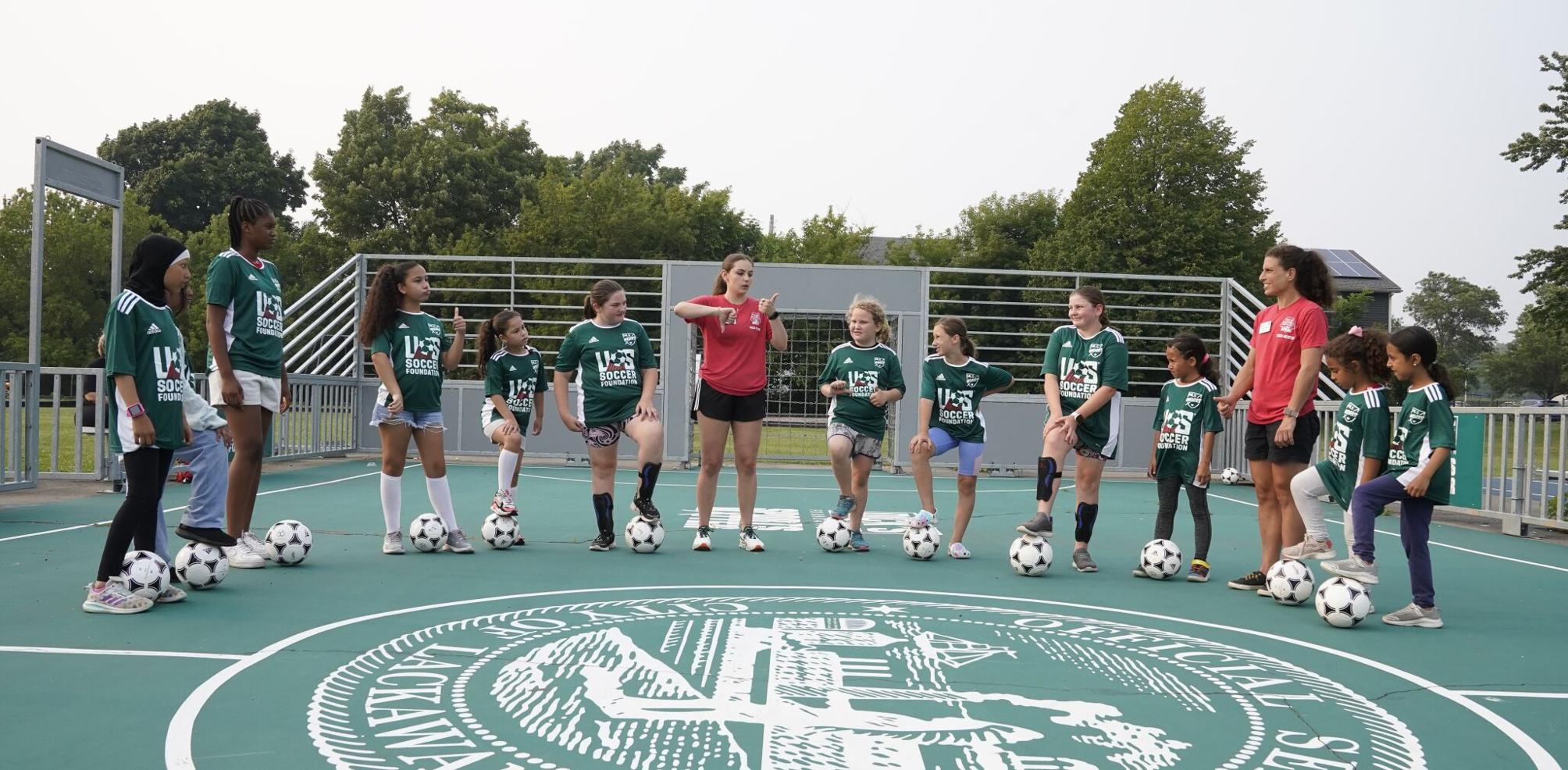 Girls in the Game initiative teaches soccer to young girls
