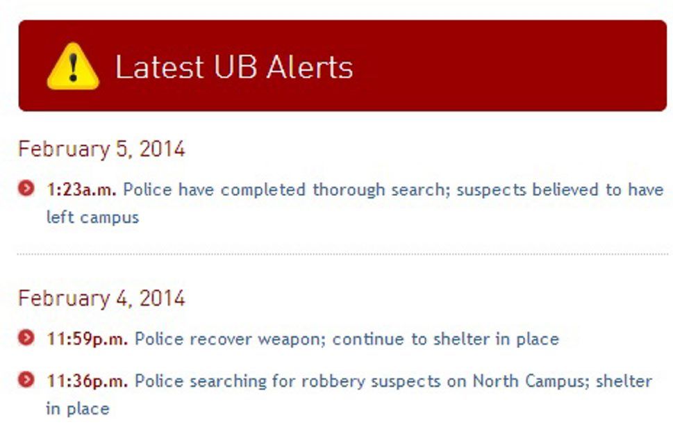 Amherst police search for robbers who prompted UB lockdown