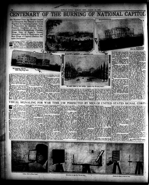 Aug. 23, 1914: One hundred years ago, the burning of the Capitol ...