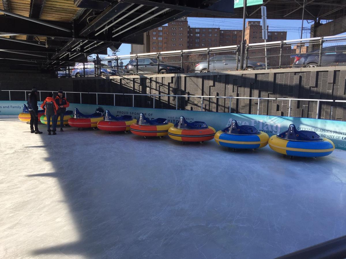 Bam! Ice bumper cars a big hit as Canalside ice rink opens for season ...