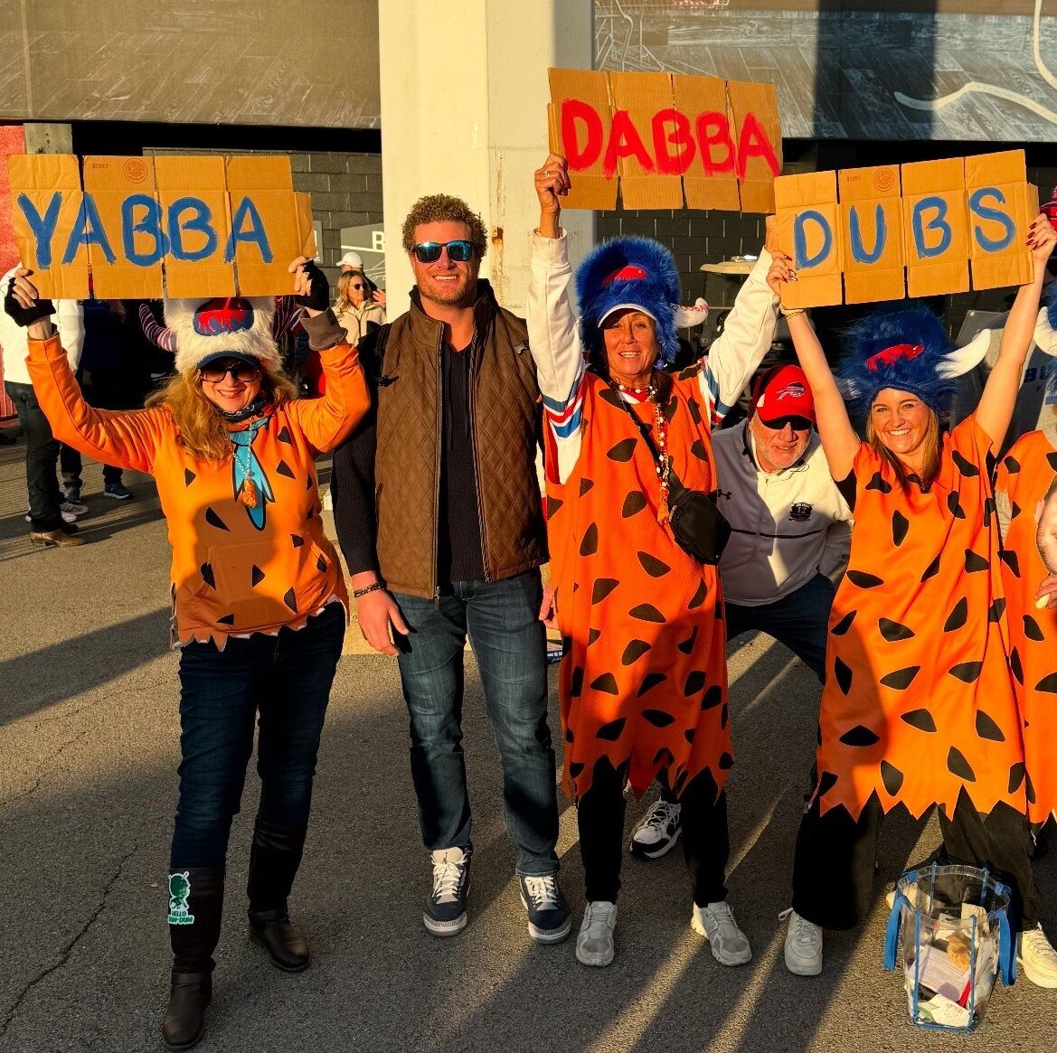 Why Mack Hollins came to Bills game as Fred Flintstone
