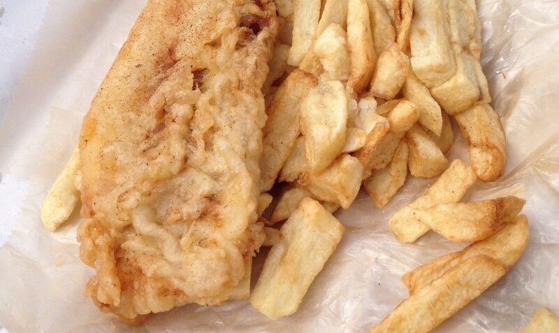 Starters: Fish and chips at The British Chippy
