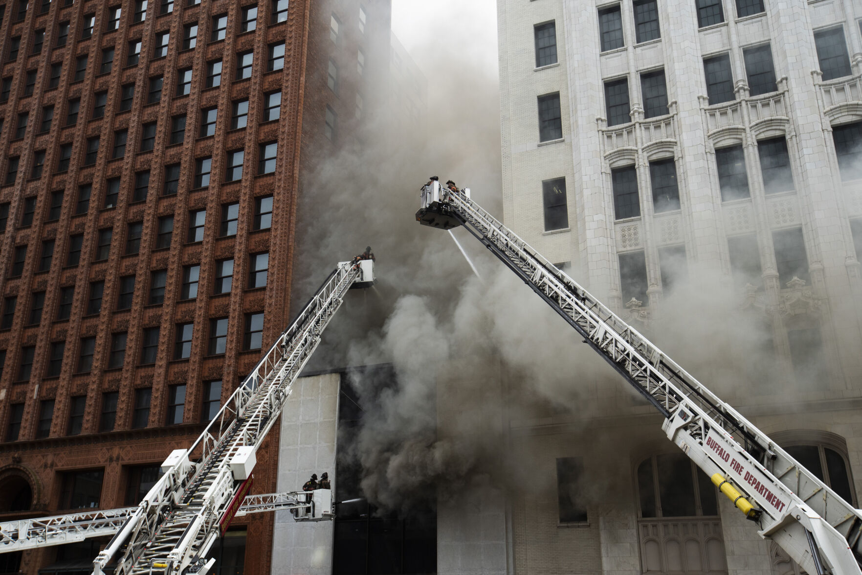 Photos: Firefighters battle downtown Buffalo blaze