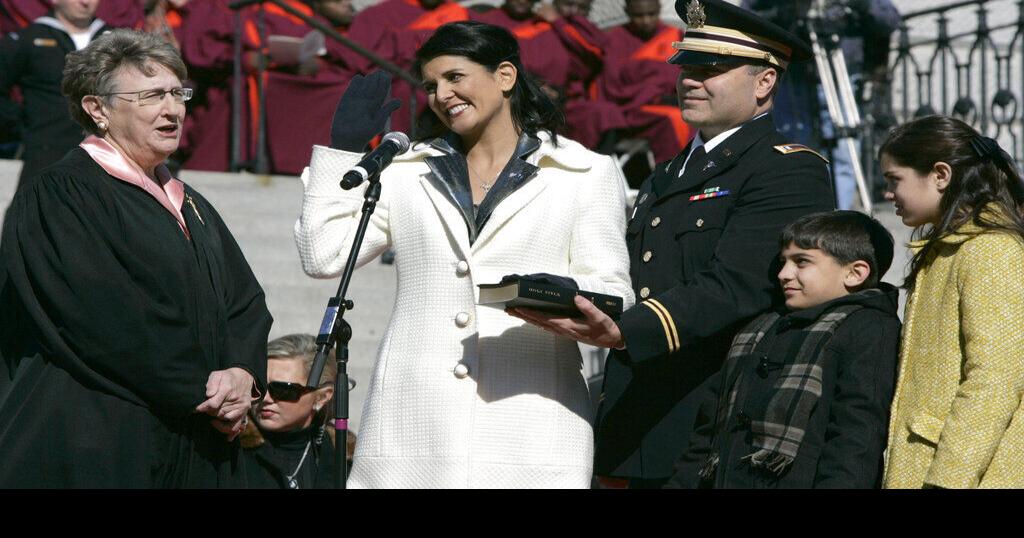 Chief Justice Jean Toal, Nikki Haley, Michael Haley, Rena Haley, Nalin ...