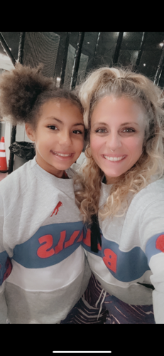 Seham Haj and Malyah Davis Buffalo Bills