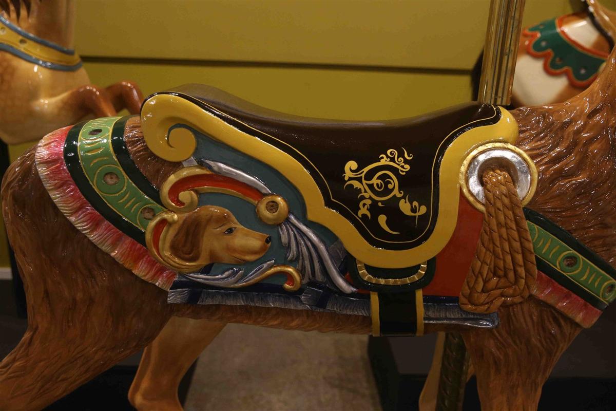 Buffalo Heritage Carousel restoration team's work in progress
