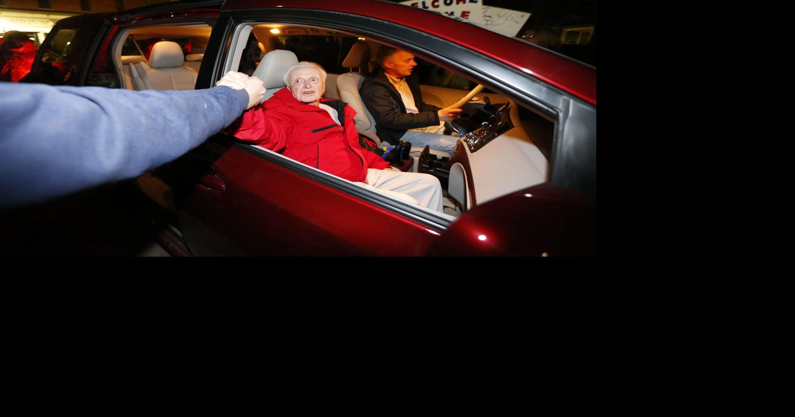 John Rigas returns home