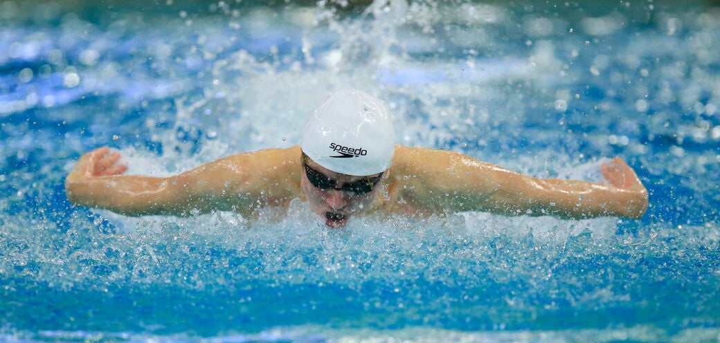Lancaster swimmer Aaron Gasiewicz captures two state championships