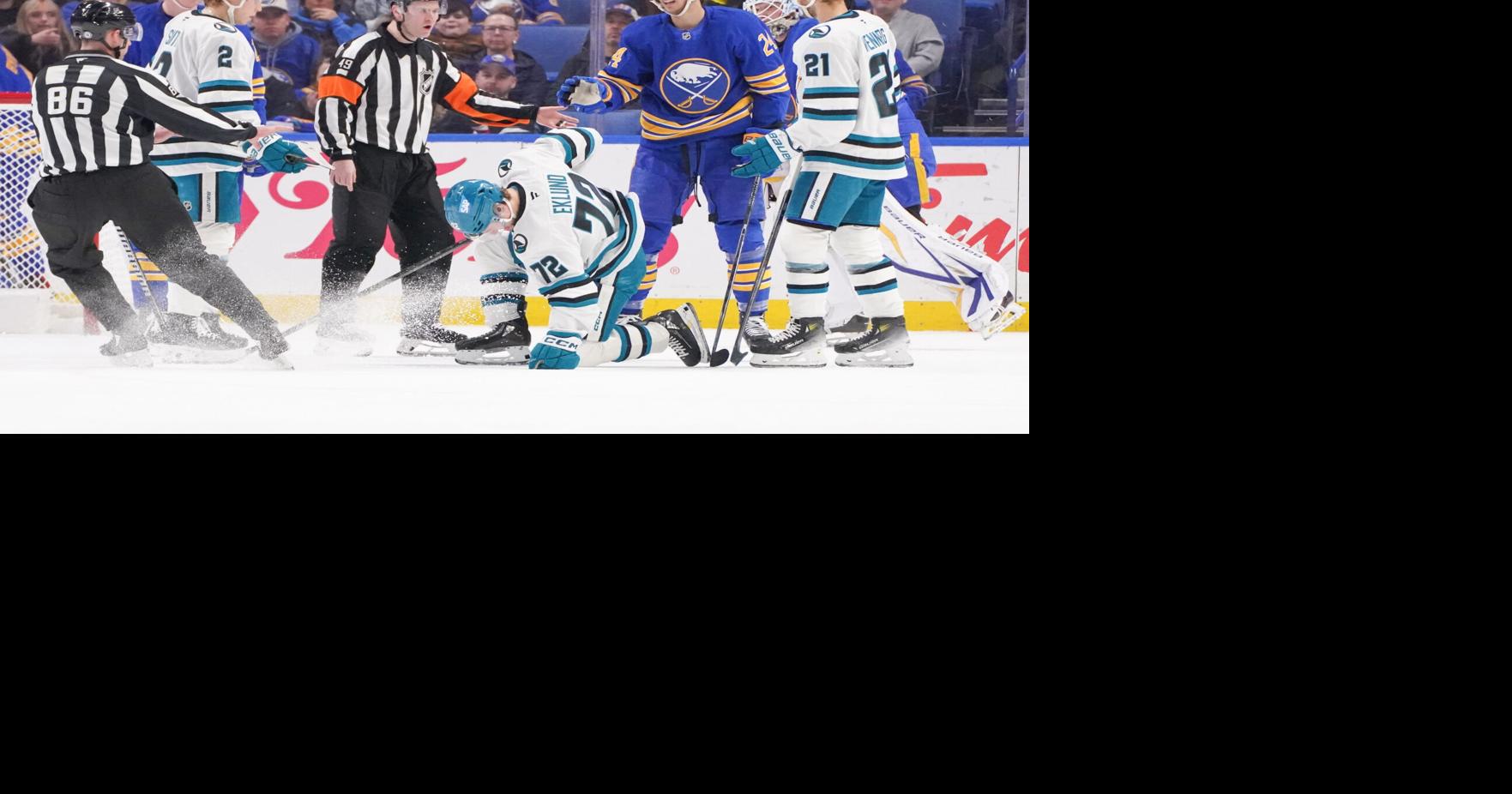 Buffalo Sabres fall to San Jose Sharks, 6-2