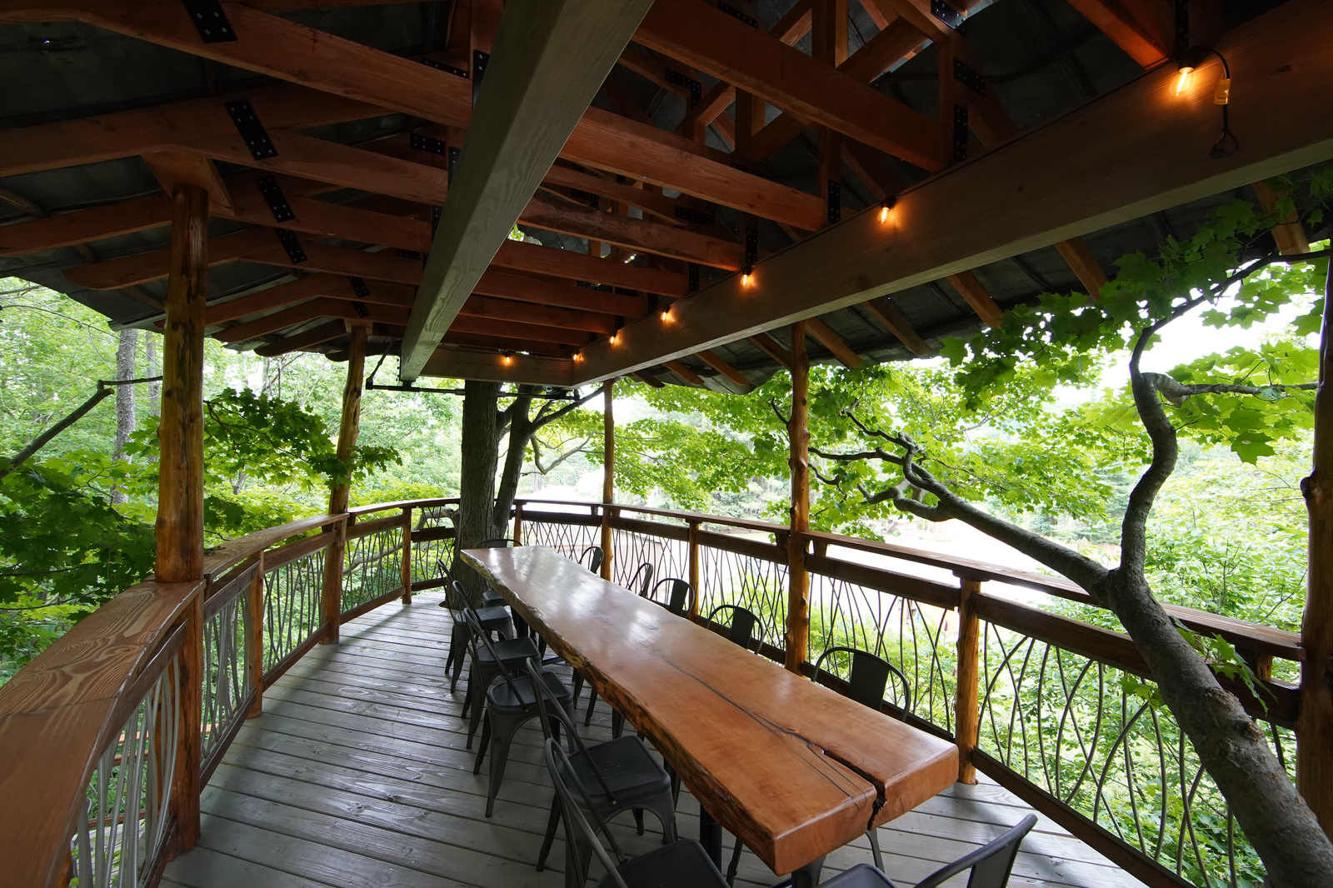 For Blueberry Treehouse Farm, the area's first treehouse cafe, the sky ...