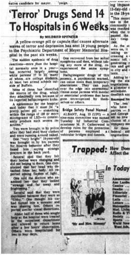 Aug. 13, 1969: An epidemic of 'terror drug' reactions