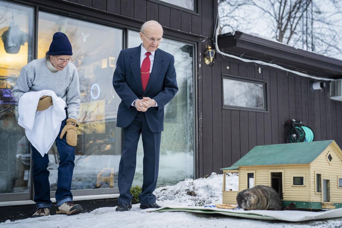 Dunkirk Dave celebrates Groundhog Day tradition