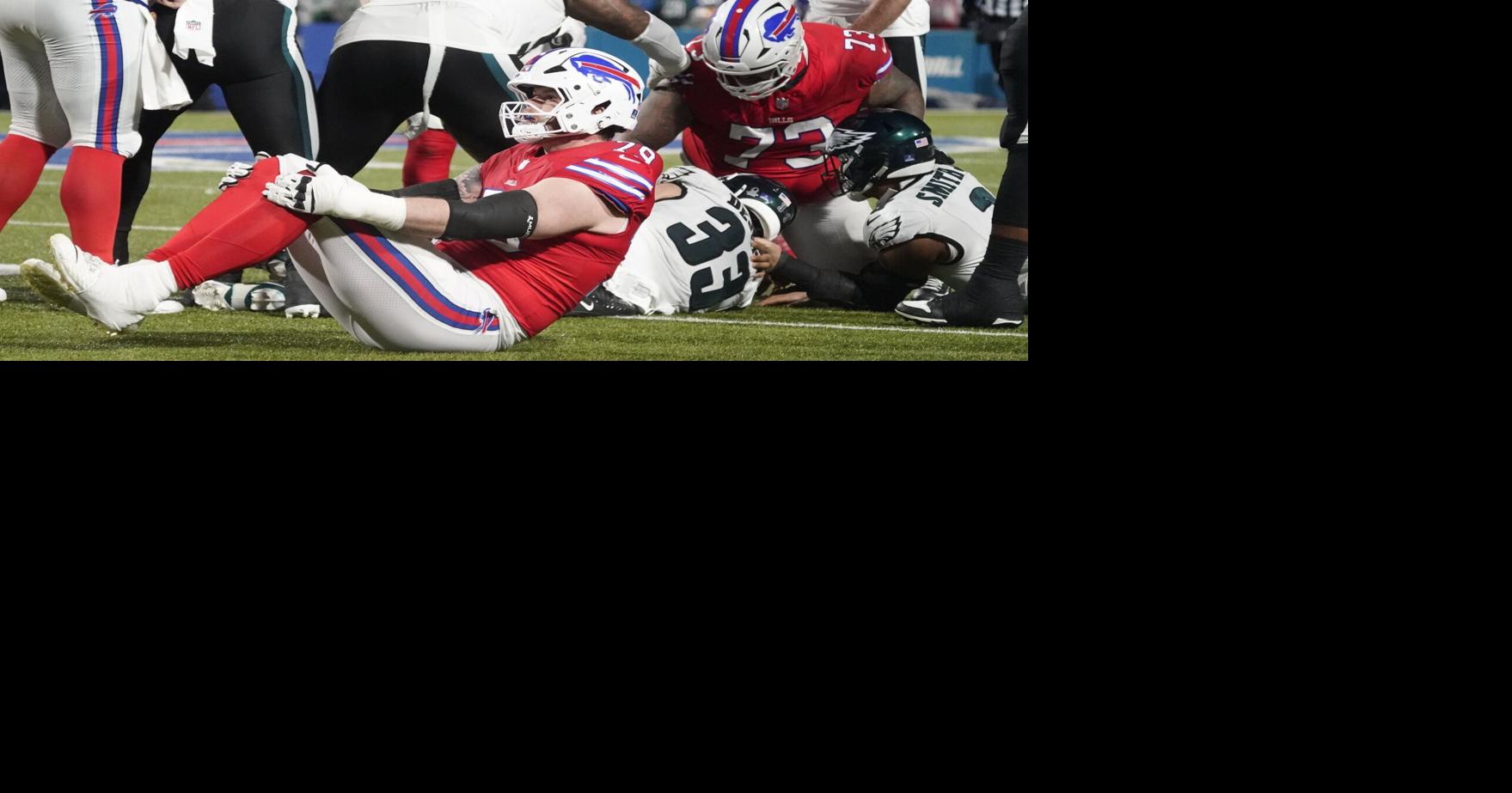 Bills' Spencer Brown's eye gouged by Eagles' Jalen Carter