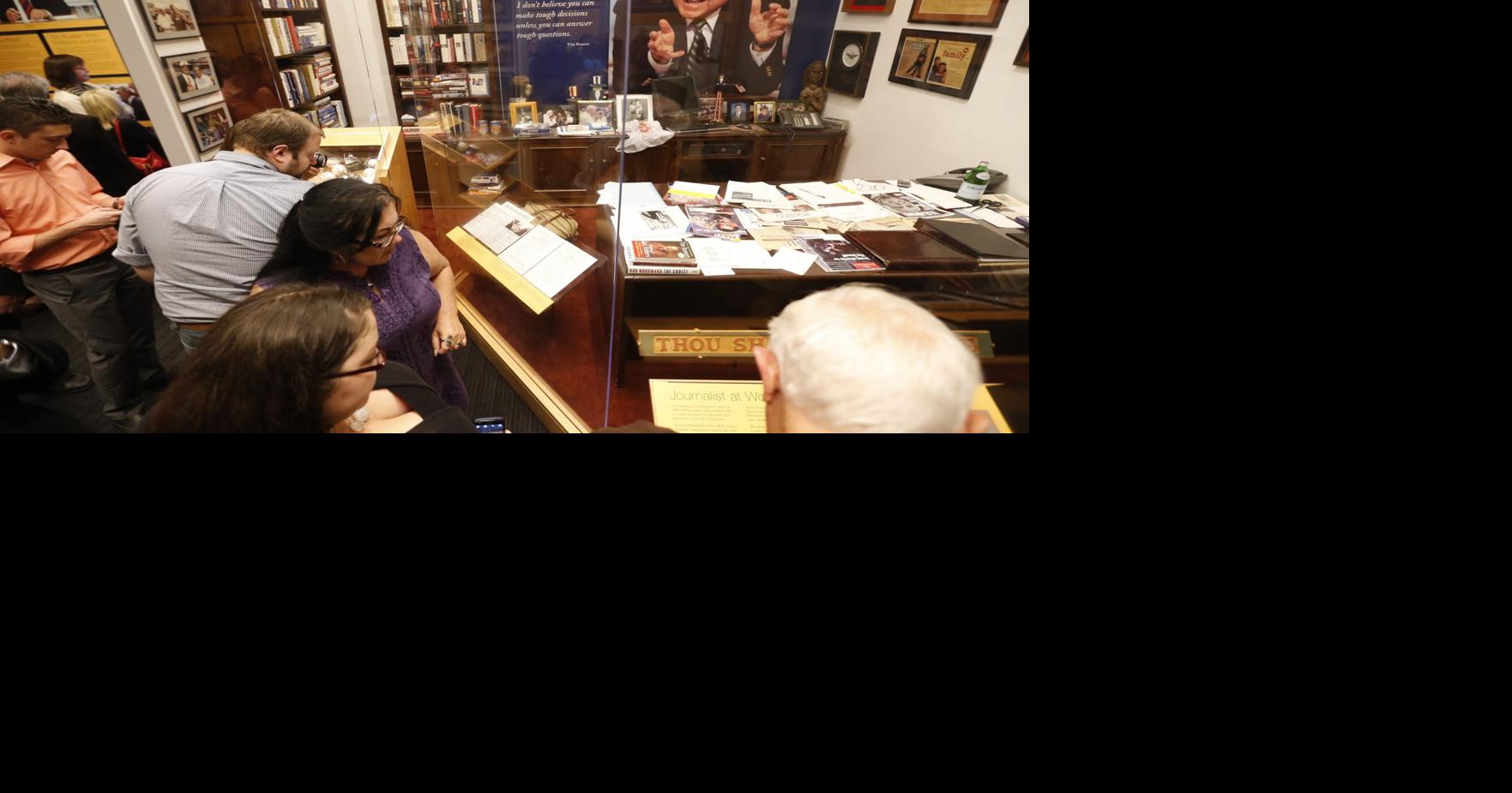 Tim Russert’s office tells a story