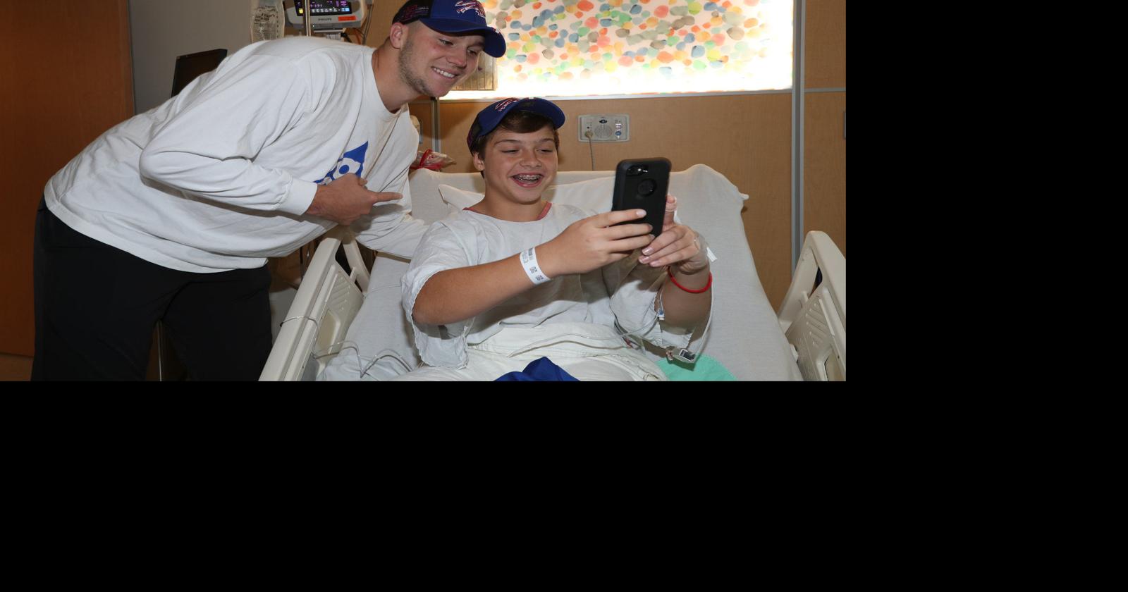 Josh Allen unveils cap designed with Oishei Children's Hospital ...