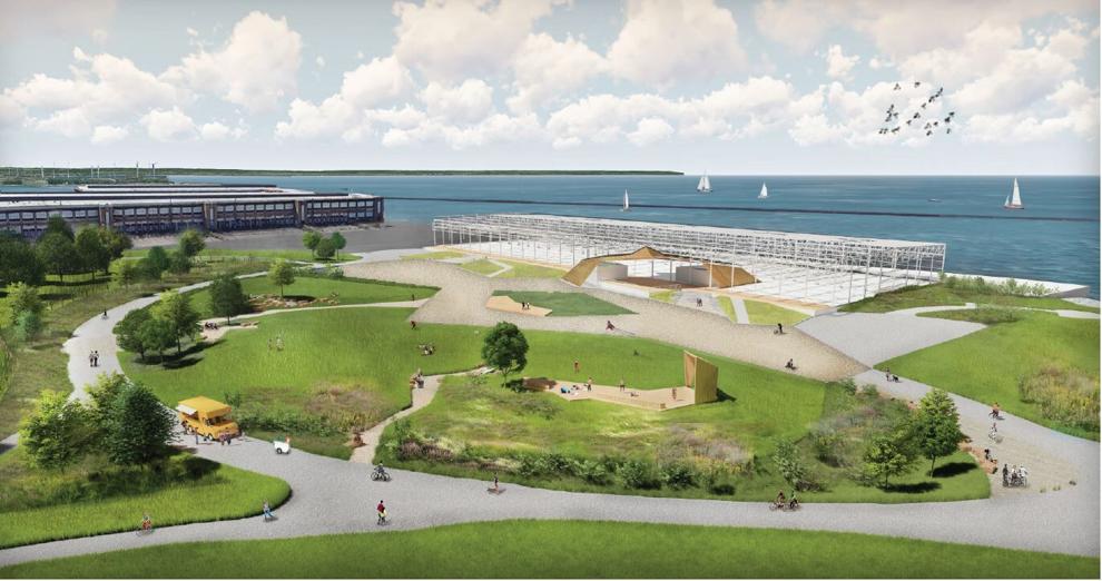 Outer Harbor site cleared of trees for amphitheater project