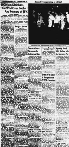 Sept. 8, 1964: Bobby Kennedy wows crowd at Kleinhans